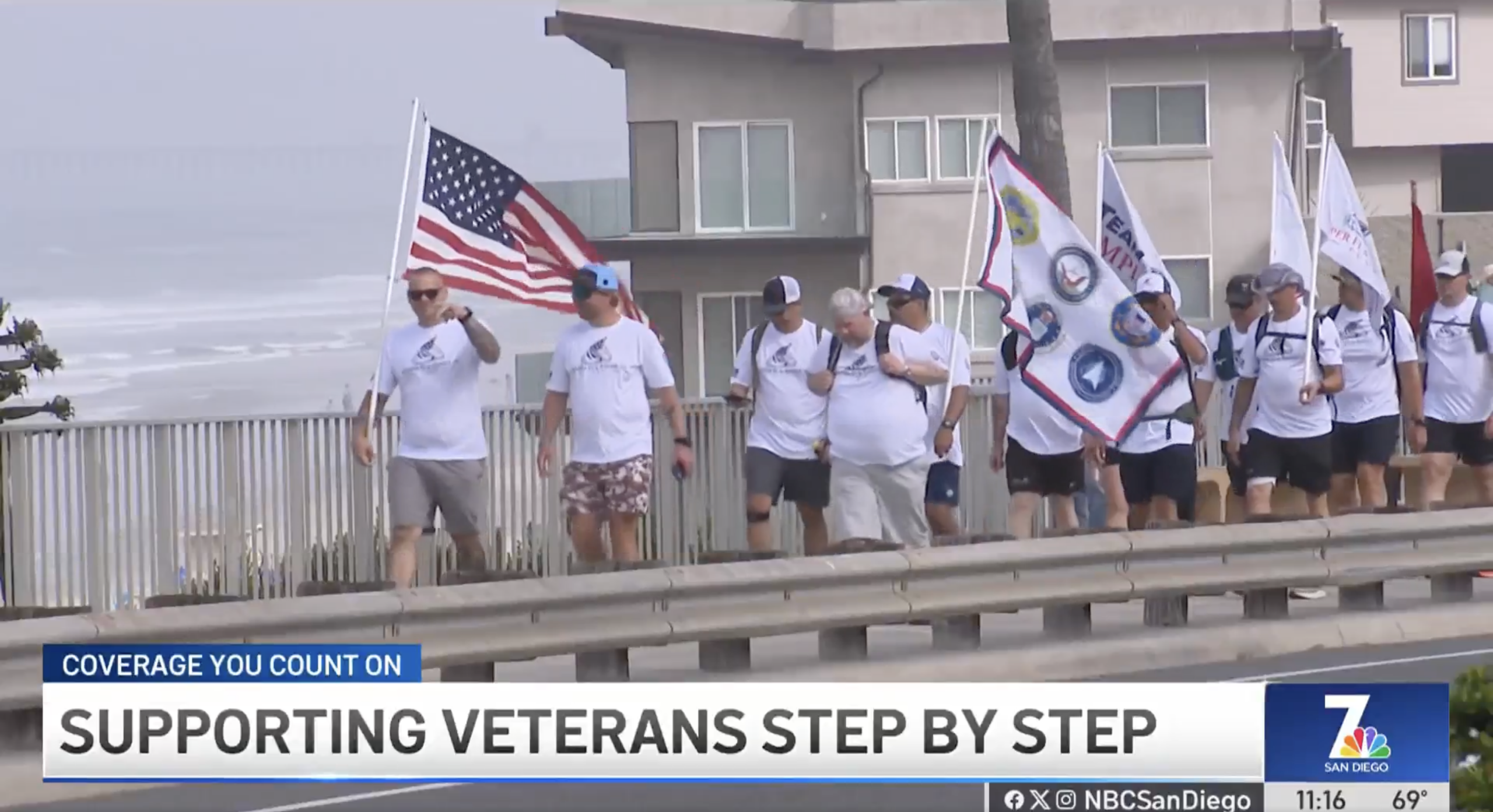 Veterans raising walking 100 miles to raise awareness about PTSD ...